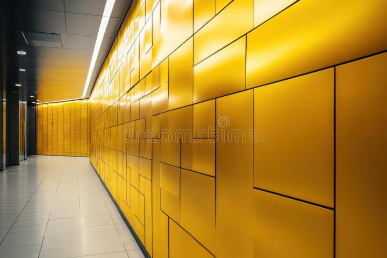 Explore Golden Rectangles Hallway with Minimalist Design and Linear ...