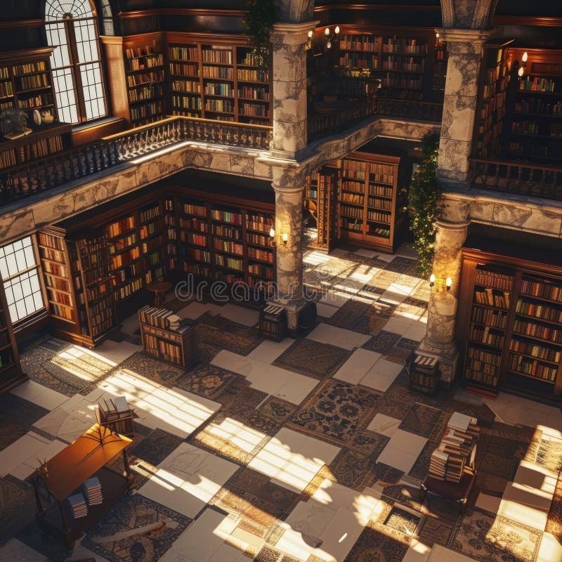 Explore this Grand Library Where Time Stands Still and Knowledge Fills ...