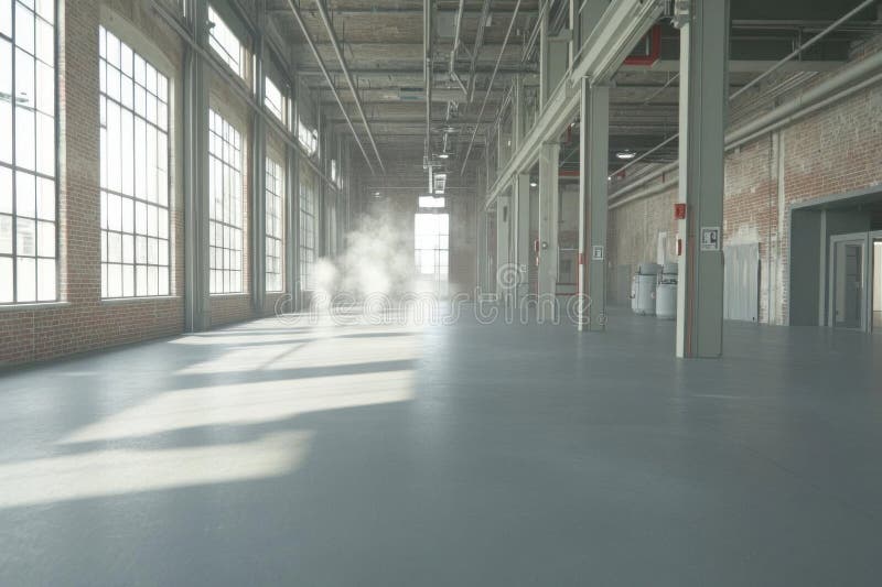 Explore the Grandeur, Empty Industrial Warehouse Interior and Concept ...