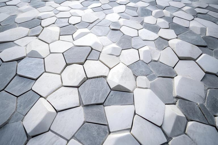 Explore Gray and White Stone Cladding Wall with Geometric Pattern Stock ...