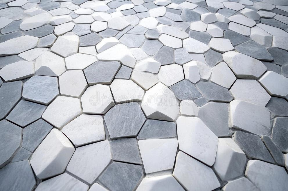 Explore Gray and White Stone Cladding Wall with Geometric Pattern Stock ...