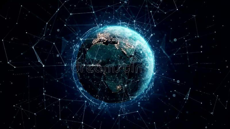 Earth Starlink Plans Beidou Satellite Networking Technology Earth Stock Footage - Video of ...