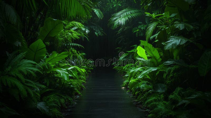 Explore the Hidden Allure of a Secluded Jungle Path Surrounded by ...