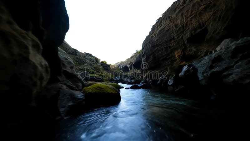 Hidden River Underground the Incredible Power of Storm Drain Flow Stock ...