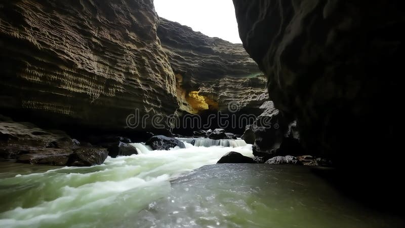 Hidden River Underground the Incredible Power of Storm Drain Flow Stock ...