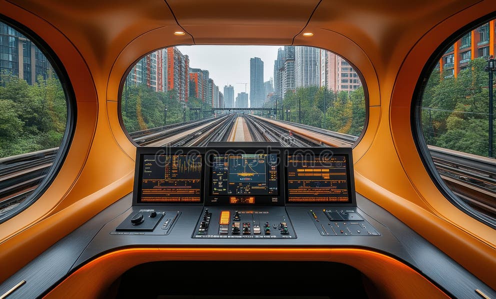 Explore the High-speed Train Control Cabin Featuring Advanced ...