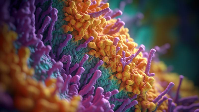 Histamine Receptor Communication Under Microscope Stock Illustration ...