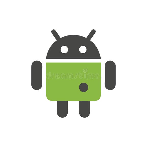 Iconic Android Logo Design Elements Stock Illustration - Illustration ...