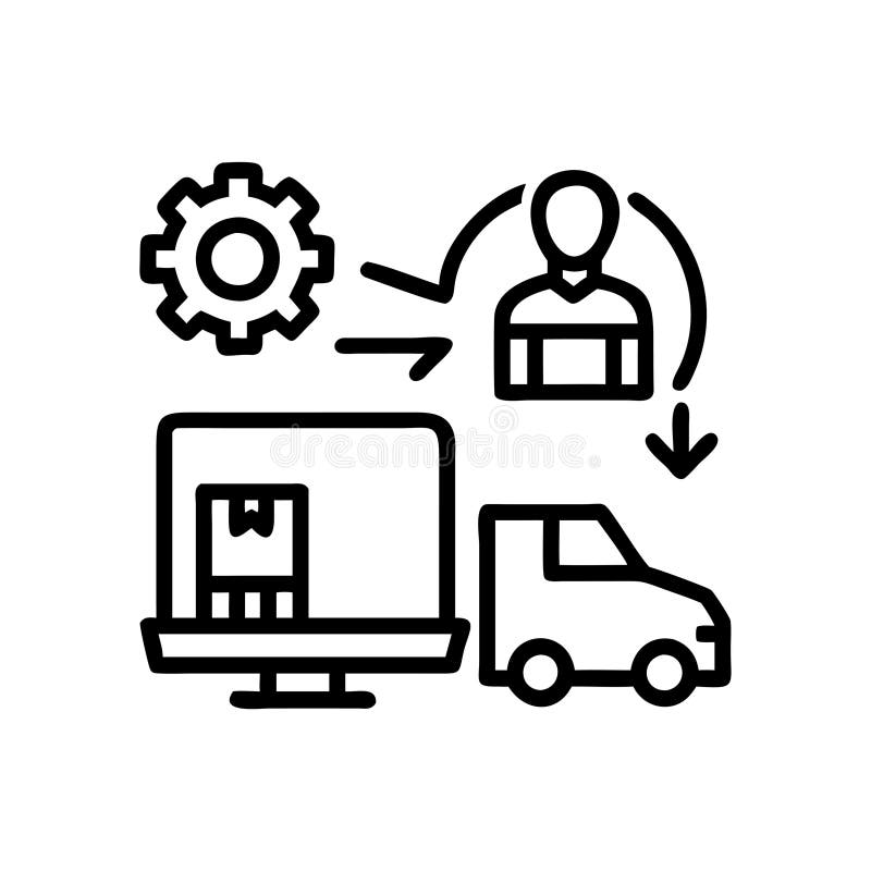 Icons for Optimal Service Delivery Processes Stock Vector ...