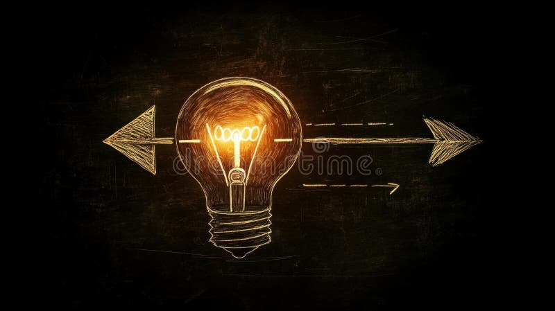 Explore Idea and Solution with Light Bulb, Creativity Concept and ...