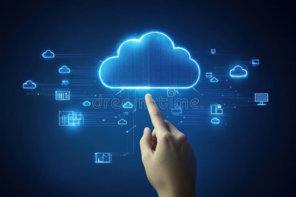 Cloud Computing Innovationdigital Data Management Virtual Environment Technology Concept ...