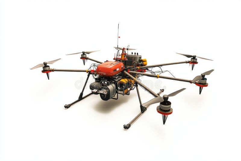 An Advanced Drone Showcased in a Clean and Minimalistic Style. this ...