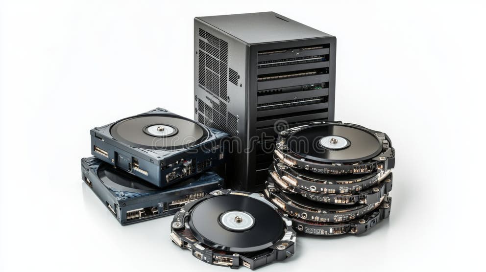 A Modern Storage System Showcases Sleek Design and Advanced Technology ...