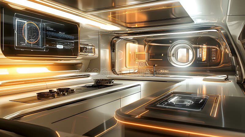 Explore the Innovative Design of a Futuristic Kitchen Featuring ...