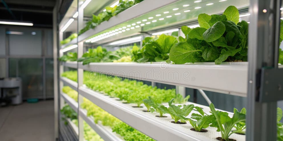Vertical Indoor Farming System for Fresh Leafy Greens Cultivation in a ...