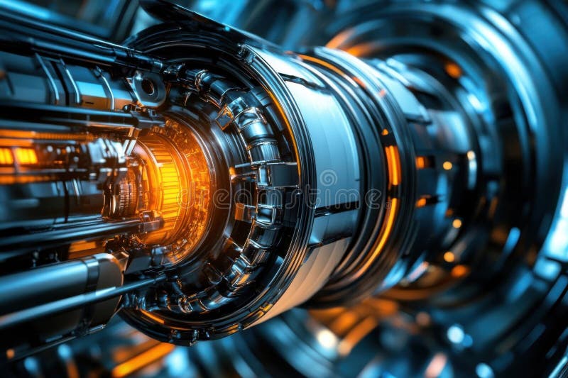 Explore Intense Metallic Energy Core, Abstract Future Concept Stock ...