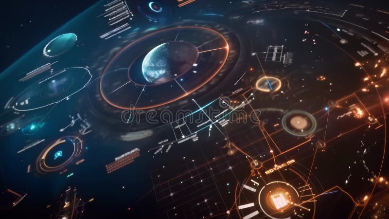 Explore an Interactive Map Animation Showcasing a Futuristic Space ...