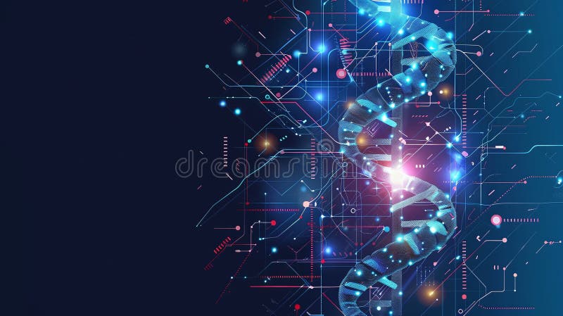 DNA Structure Integrated with Artificial Intelligence Stock ...