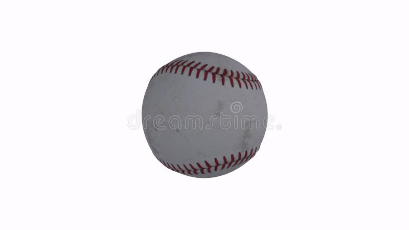 3D Rendering of a Detailed Baseball Showcasing Stitching and Texture ...