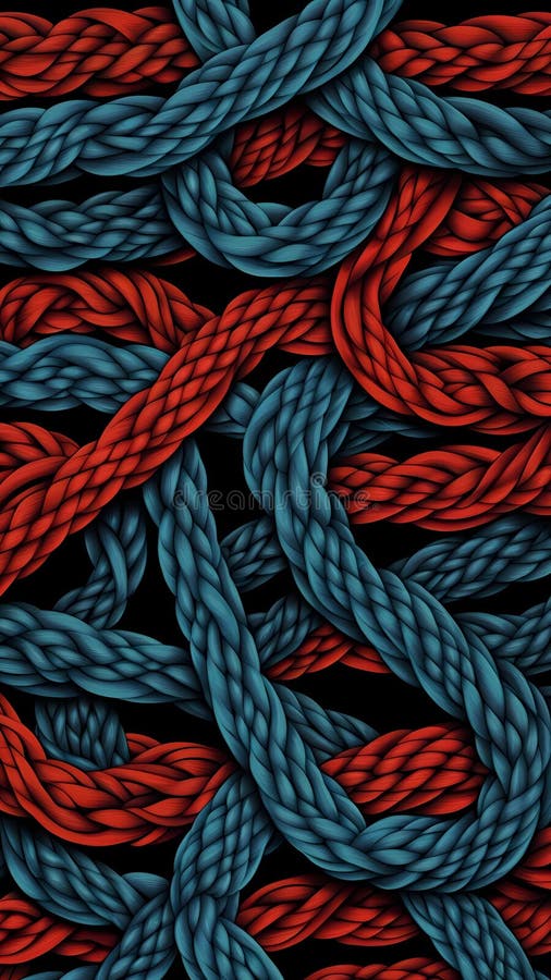 Ropes Pattern Texture Illustration Background Ai Generated Stock ...