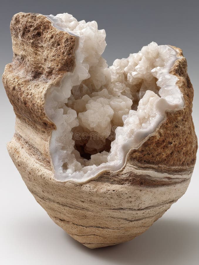 Explore the Intricate Beauty of an Agate Coral Geode Showcasing Natural ...