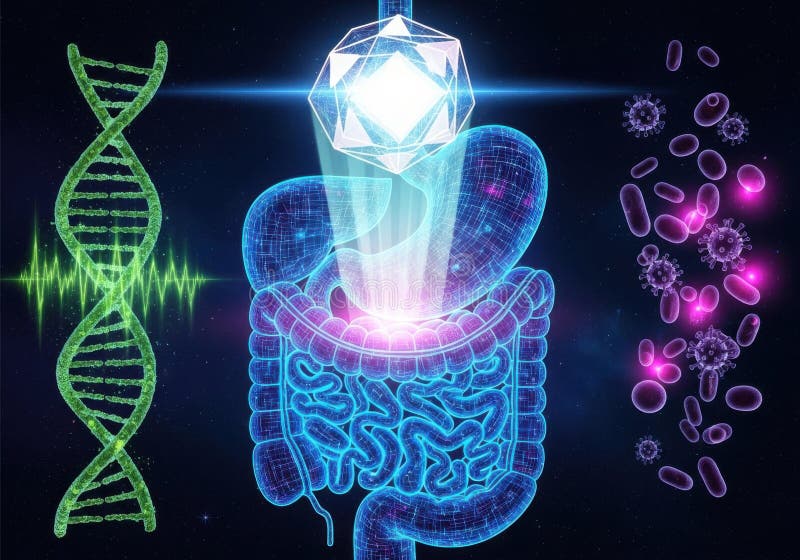 Journey of Life Dna Gut Health and Cellular Regeneration Science and ...