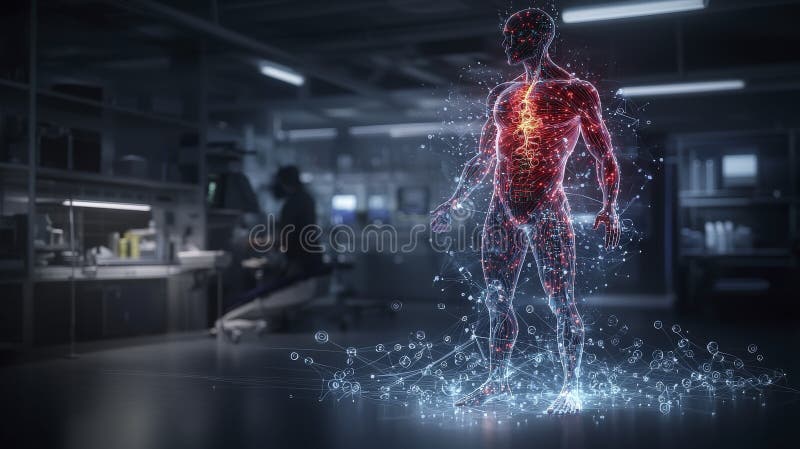 Dynamic Visualization of a Human Body Structure Laboratory Setting 3d ...