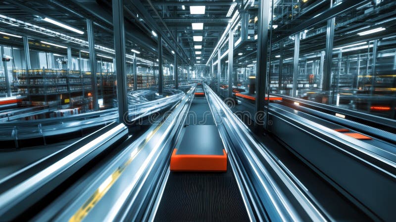 Automated Picking System in a Modern Fulfillment Center Stock ...