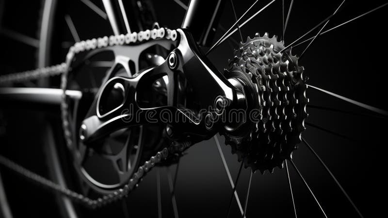 Explore the Intricate Details of Bicycle Gears and Chains, Showcasing ...