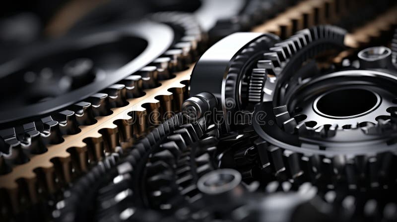 Explore the Intricate Details of Bicycle Gears and Chains, Showcasing ...