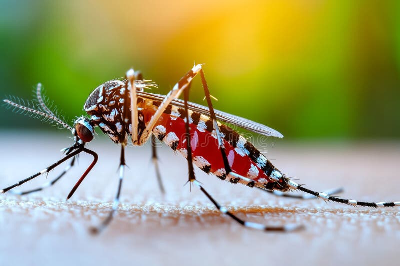 Full Body Electron Microscopy Image of a Colorful Mosquito with ...