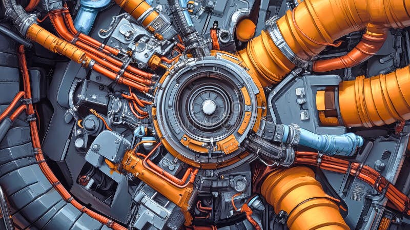 Explore the Intricate Details of an Engine S Internal Pipes in Stunning ...