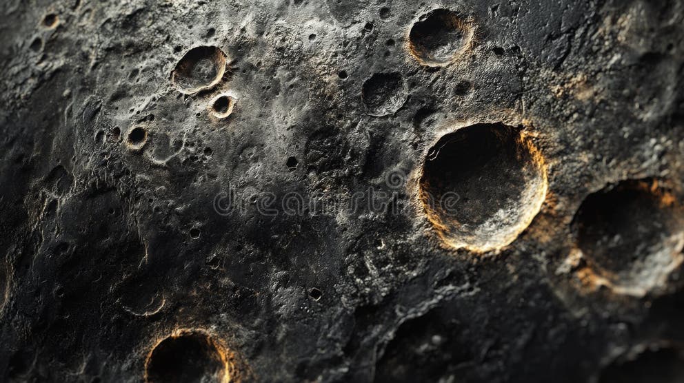 Detailed Surface of Moon Craters with Unique Etching Patterns Stock ...