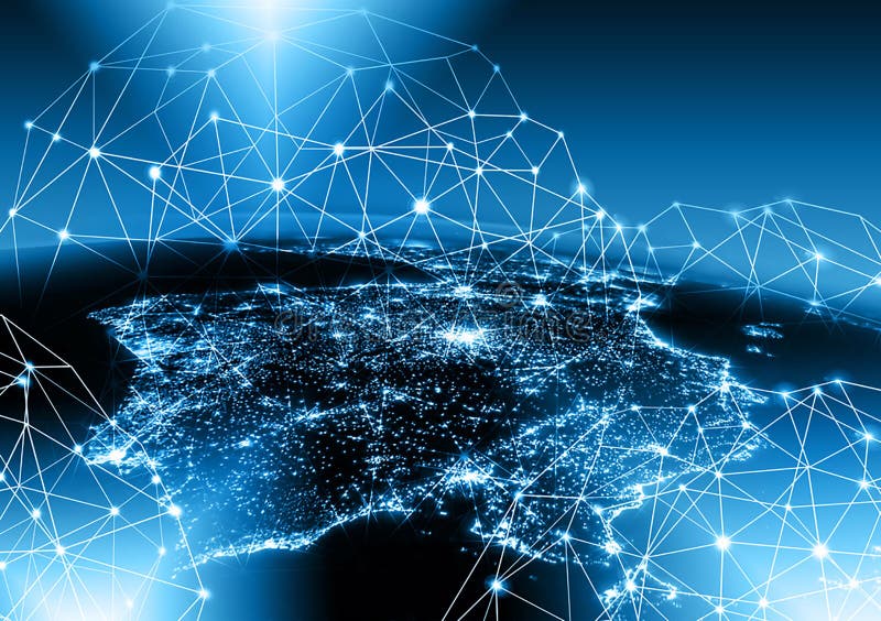 Global Perspective: a Detailed Physical World Map Stock Illustration ...