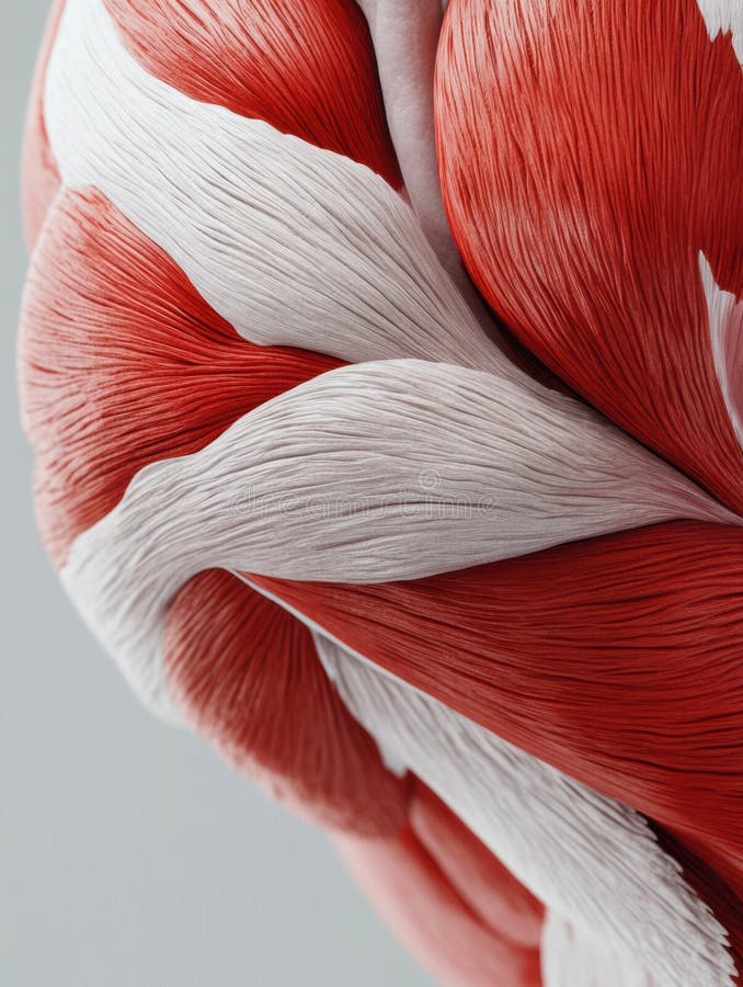 Explore the Intricate Details of a Red and White Muscle Highlighting ...