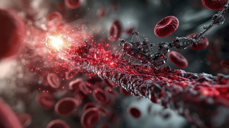 Dynamic Blood Flow Visualization Human Body Scientific Illustration ...