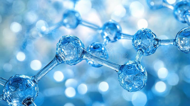 Explore the Intricate Formation of Protein Molecules in a Vibrant Blue ...