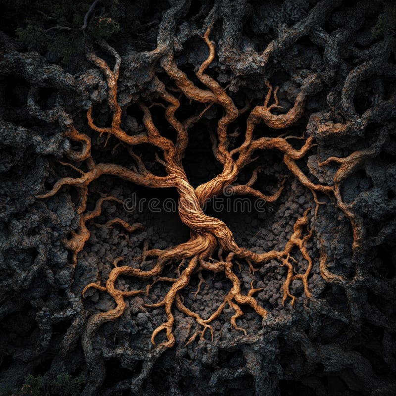 Explore the Intricate Labyrinth of Life Journey with Golden Roots ...