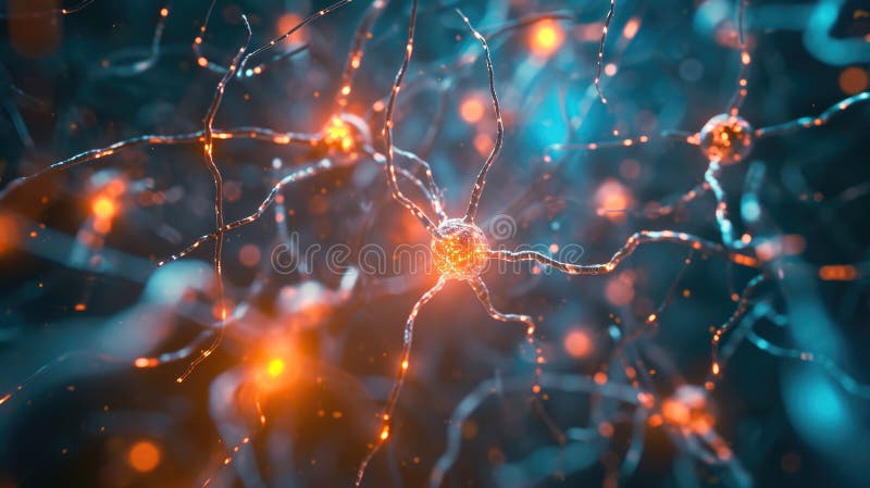 Explore the Intricate Neural Communication through this Depiction of ...