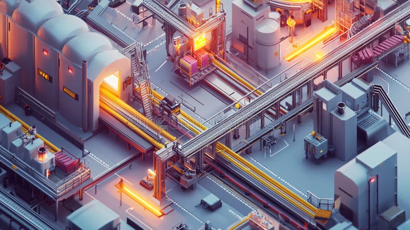 Explore the Intricate Operations of Modern Industry through Stunning 3d ...