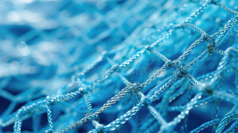 Explore the Intricate Pattern and Texture of Blue Netting Up Close ...