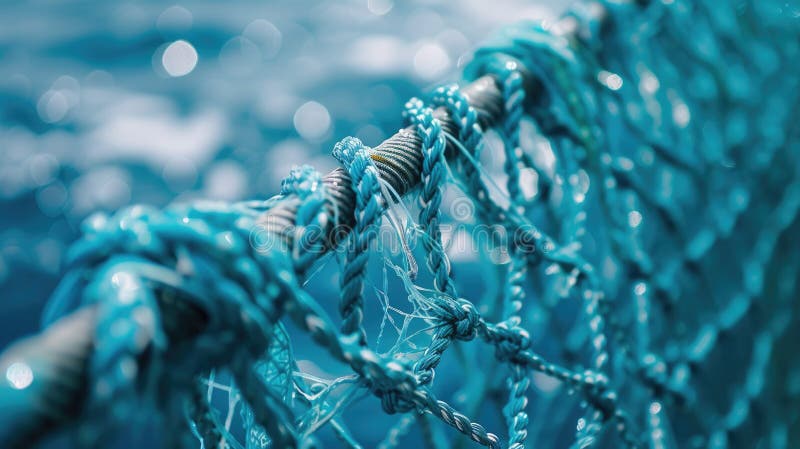 Explore the Intricate Pattern and Texture of Blue Netting Up Close ...