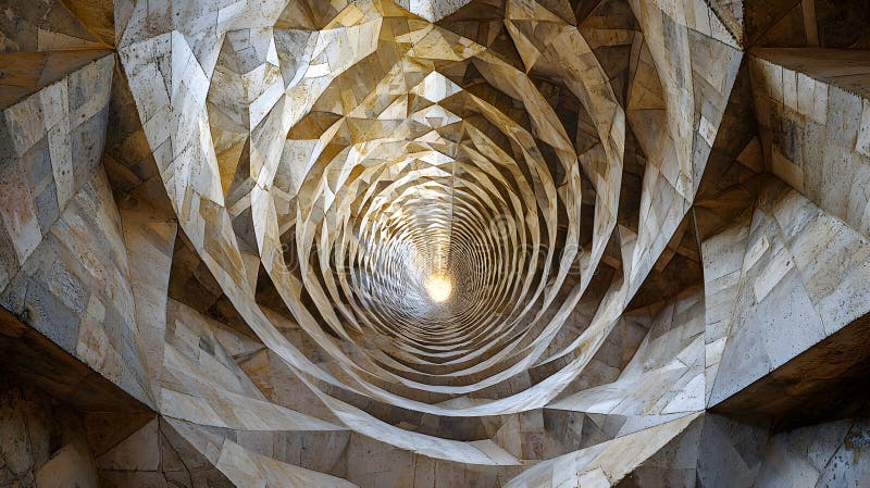 Explore the Intricate Patterns and Depths of Architectural Design through a Captivating Spiral ...