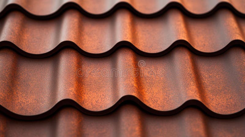 Explore the Intricate Rust Patterns on a Weathered Metal Roof Tile ...