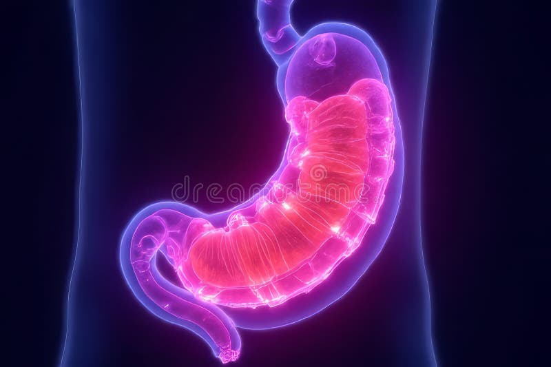 3D Human Stomach Anatomy Visualization Detailed Illustration of the ...