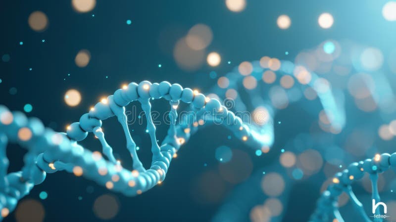 Explore the Intricate World of Human DNA with a Stunning Blue Helix ...