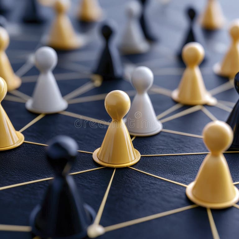 Explore the Intricate World of Network Connectivity a Visual Representation of Interlinked Pawns ...