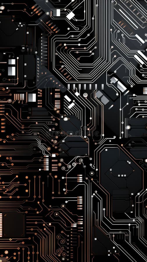 Explore the Intricate World of Technology with this Detailed Black ...