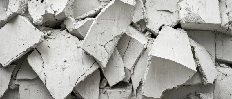 Textured Decay Fragmented Concrete Slabs Background with Weathered Gray ...