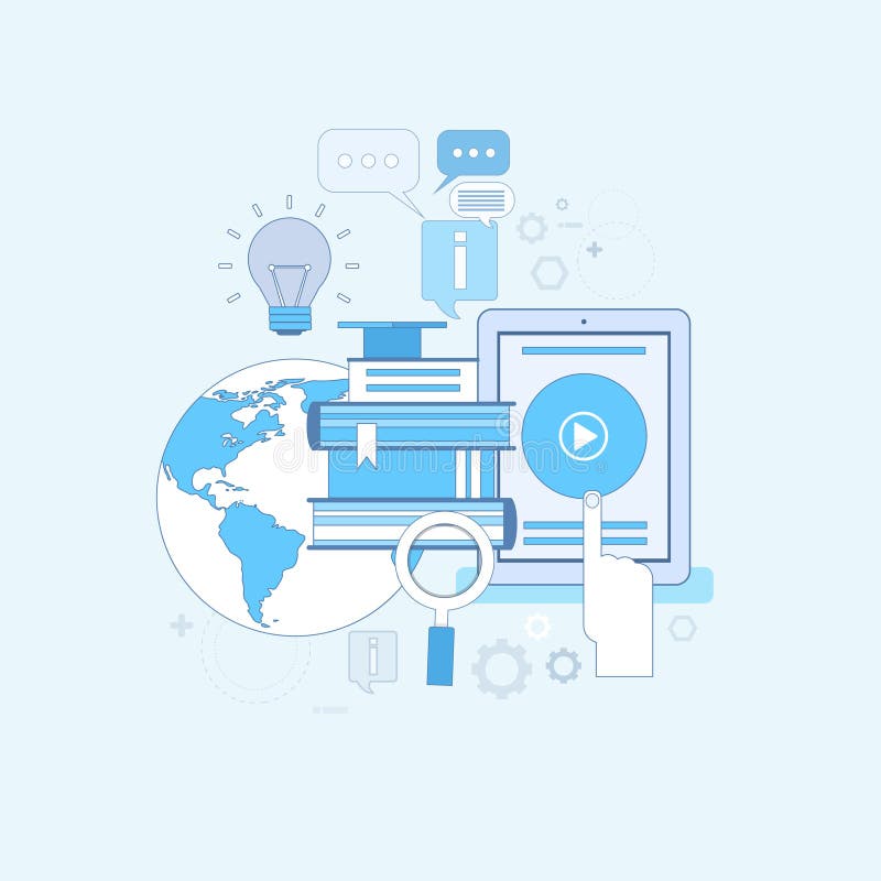 Explore Learning Training Courses Education Web Banner Stock Vector ...